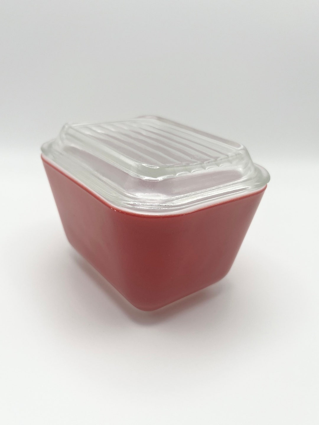 Cute Small Red Pyrex Dish and Lid - Etsy