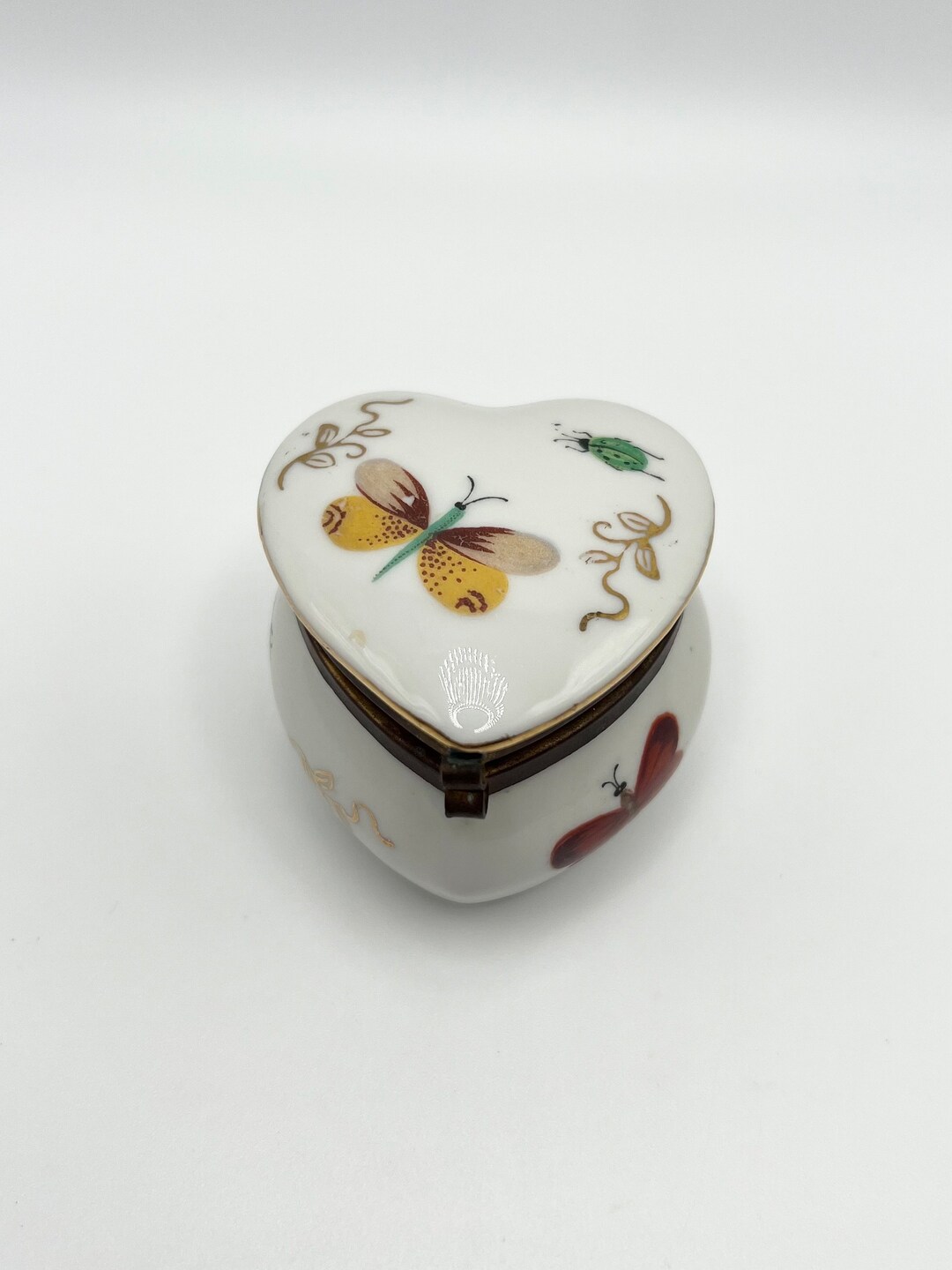 Vintage Ardalt Japan Heart Shaped Trinket Box - Etsy