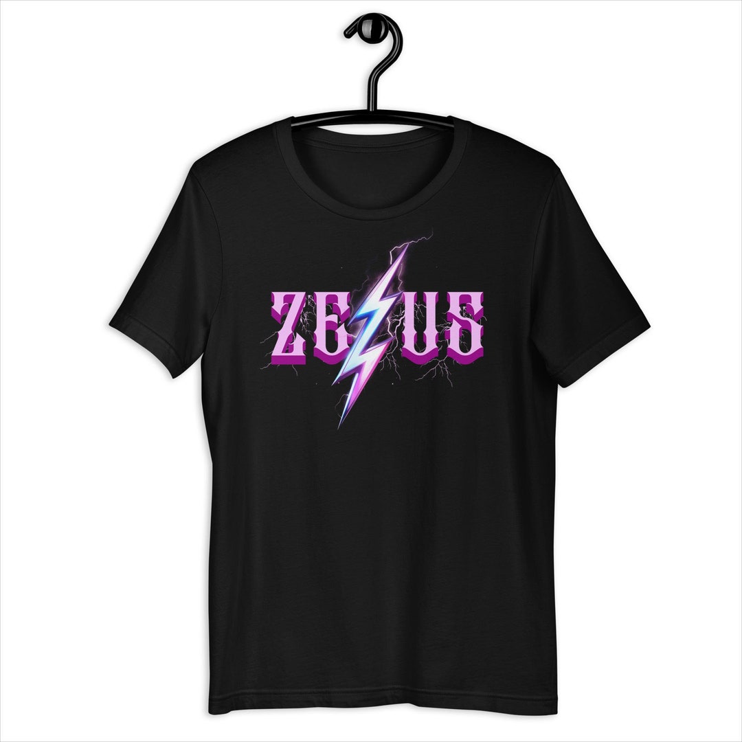 Zeus Shirt, Zeus God of Lightning, Greek God Shirt, Greek Mythology ...