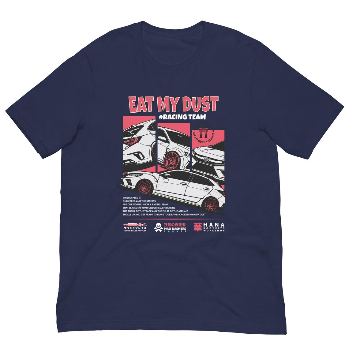 Limited Civic Type R FK8 Shirt, JDM Type R Graphic T-shirt, Eat My Dust ...