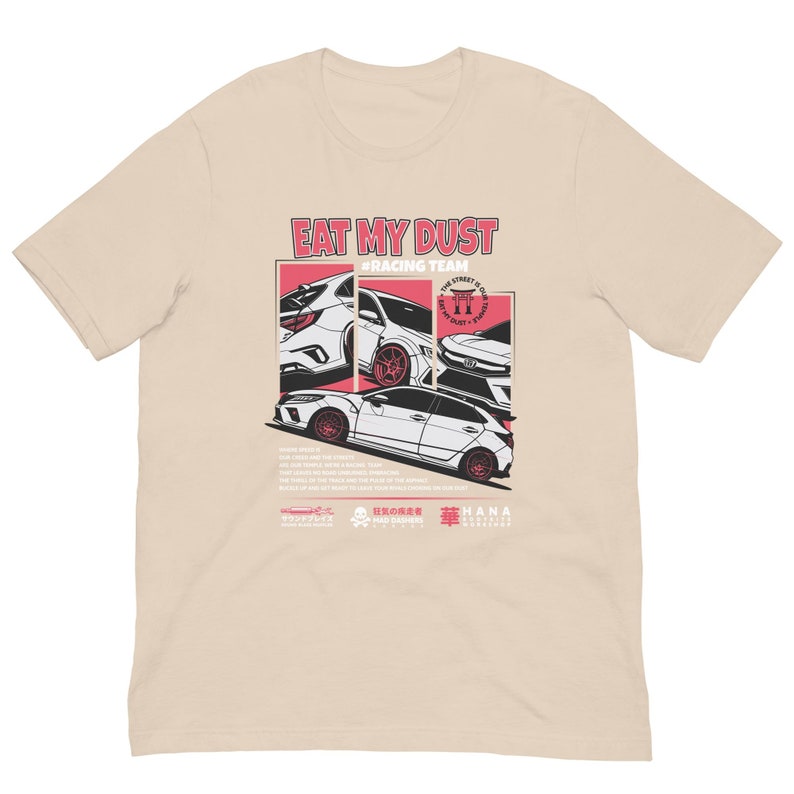 Limited Civic Type R FK8 Shirt, JDM Type R Graphic T-shirt, Eat My Dust ...