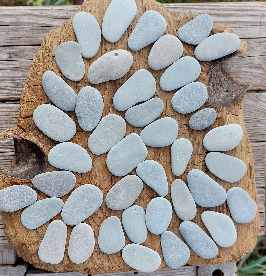 Stone Decor Set of TINY/SMALL Elongated Pebbles - Etsy UK