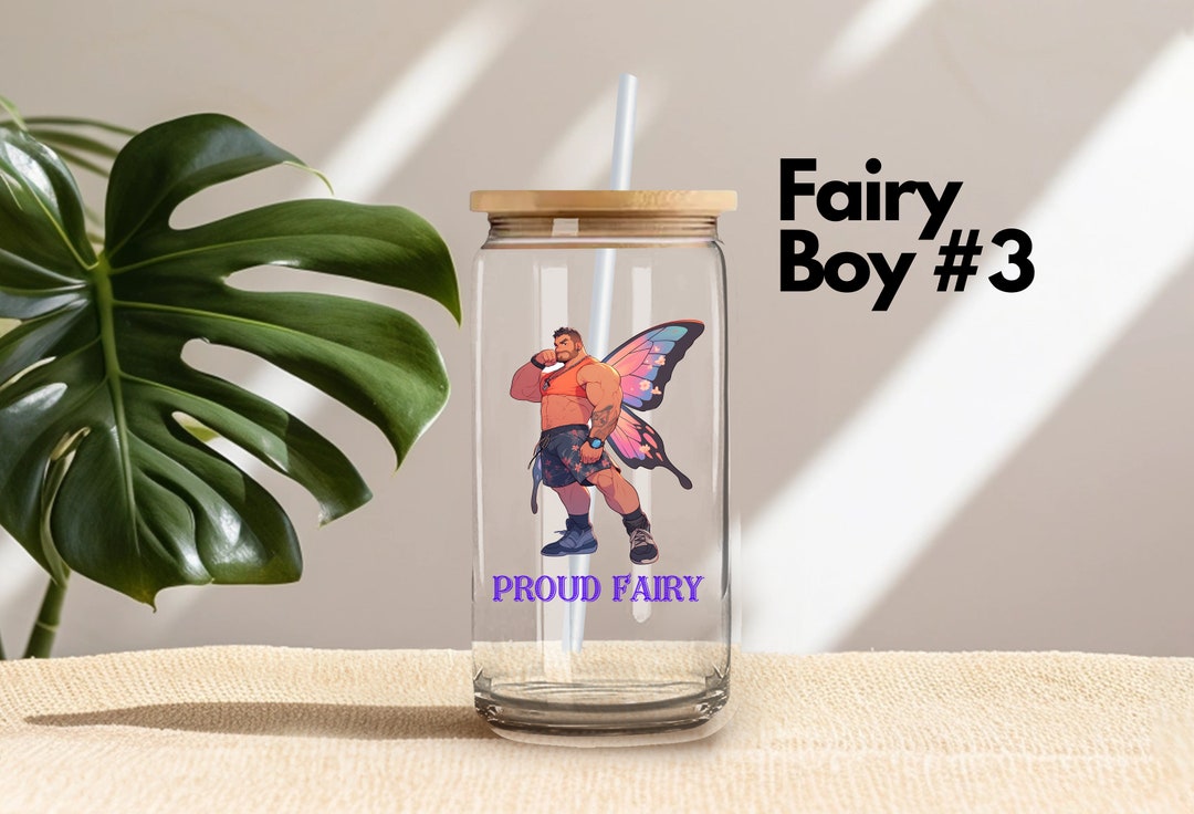 Proud Fairy Can Glass Customizable With 9 Fairy Designs & 3 Font Colors ...