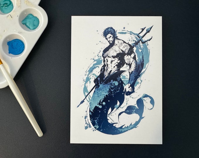 James Siebert “young God Triton” Bronze Sculpture on Marble Base ...