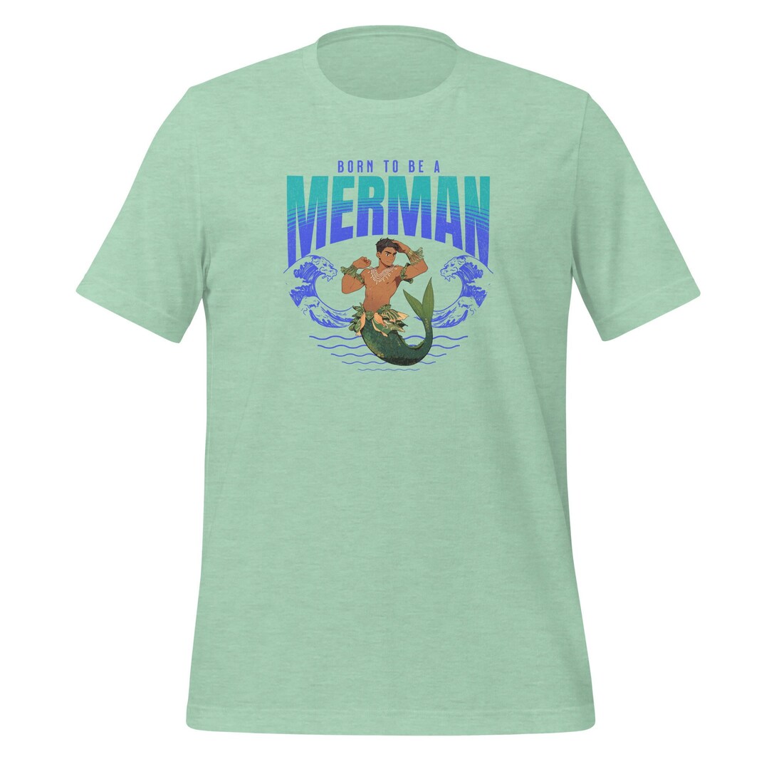 Merman T-shirt Born to Be a Merman Unisex Mermaid Tee Featuring Jin-ho ...