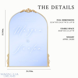 Mirror Welcome Sign for Wedding Ceremony Entrance | Wedding Welcome ...