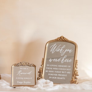 In Memory Sign for Remembrance Table | Reserved Seat Sign | Wedding ...