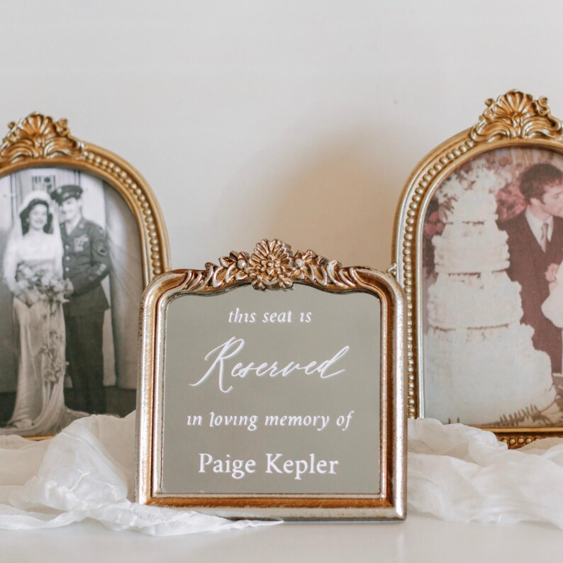 Reserved in Loving Memory Sign | Wedding Memorial Sign | Reserved Seat ...