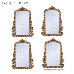 Mirror Wedding Table Numbers | Wedding Table Numbers | Wedding Table ...