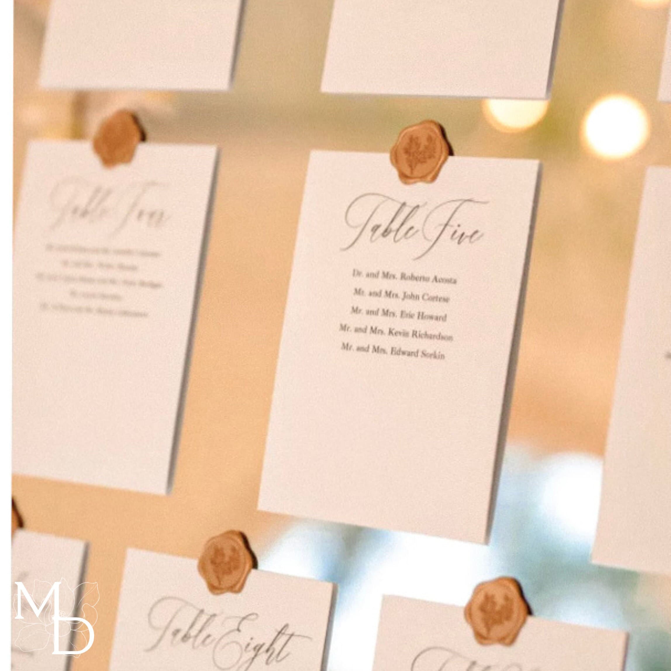 Seating Arrangement For Wedding Cards