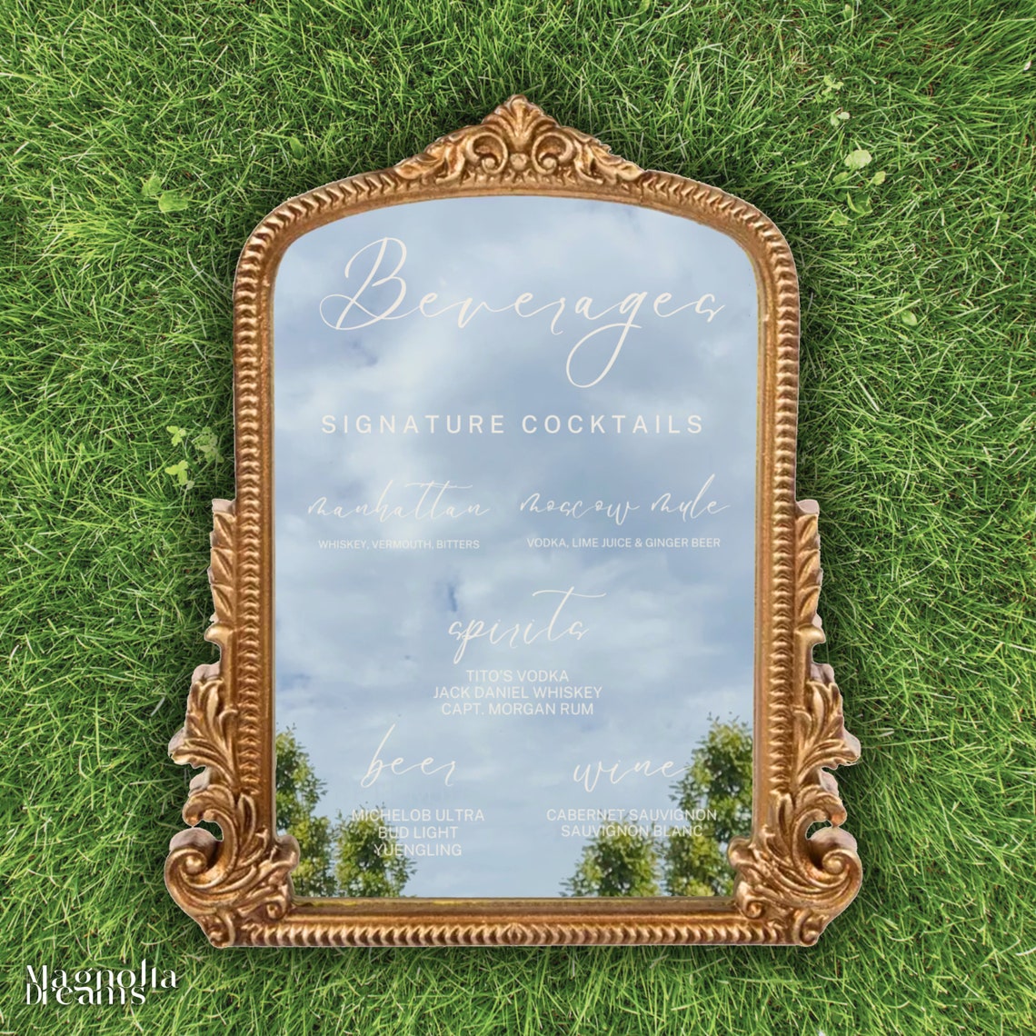 Custom Cocktail Bar Menu for Weddings Customized Vinyl - Etsy