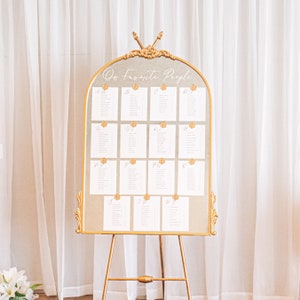 Wedding Seating Chart Cards | Guest Seating Assignments for Wedding ...