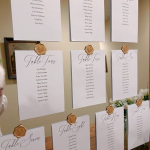 Wedding Seating Chart Alphabetical Seating Chart For Weddings Custom