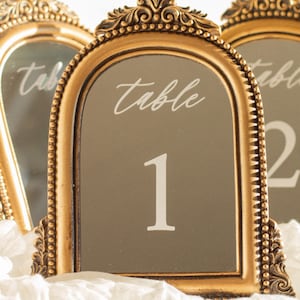 Mirror Wedding Table Numbers | Wedding Table Numbers | Wedding Table ...