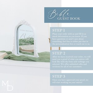 Bible Guest Book Sign | Wedding Guest Book Mirror | Bible Verse Guest ...