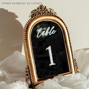 Mirror Table Numbers | Wedding Table Numbers | Wedding Table Decor ...