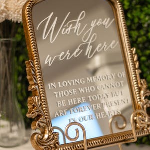 In Memory Sign for Remembrance Table | Reserved Seat Sign | Wedding ...