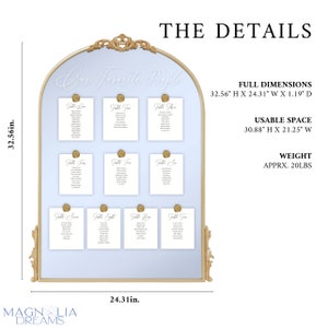 Seating Arrangement Wedding, Mirror Seating Chart for Wedding, Seating ...