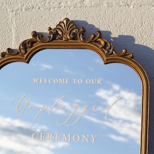 Unplugged Ceremony Sign | Phone Free Wedding Sign | Elegant Wedding ...