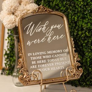 In Memory Sign for Remembrance Table | Reserved Seat Sign | Wedding ...