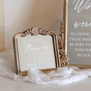 Reserved in Loving Memory Sign | Wedding Memorial Sign | Reserved Seat ...