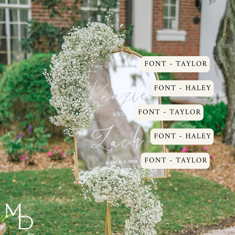 Mirror Welcome Sign Wedding Mirror Elegant Wedding Welcome Gold Arch ...