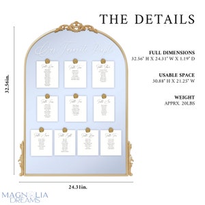Wedding Seating Chart on Mirror | Mirror Seating Chart | Wedding Mirror ...