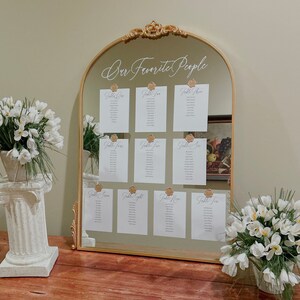Wedding Seating Chart, Alphabetical Seating Chart for Weddings, Custom ...
