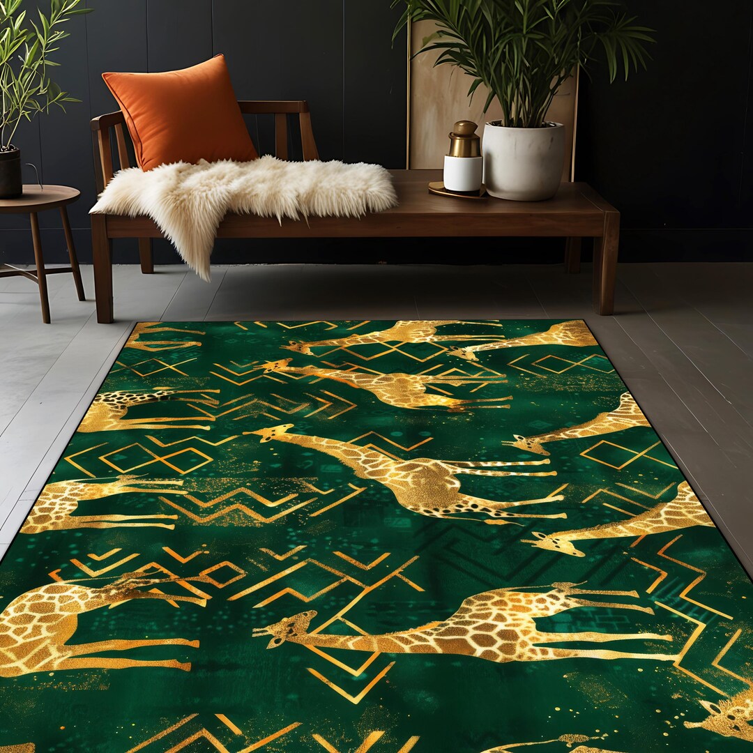 Giraffe Design Carpet, Modern Giraffe Design Carpet, Giraffe Art Carpet ...