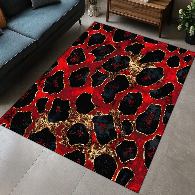 Leopard Rugs - Etsy