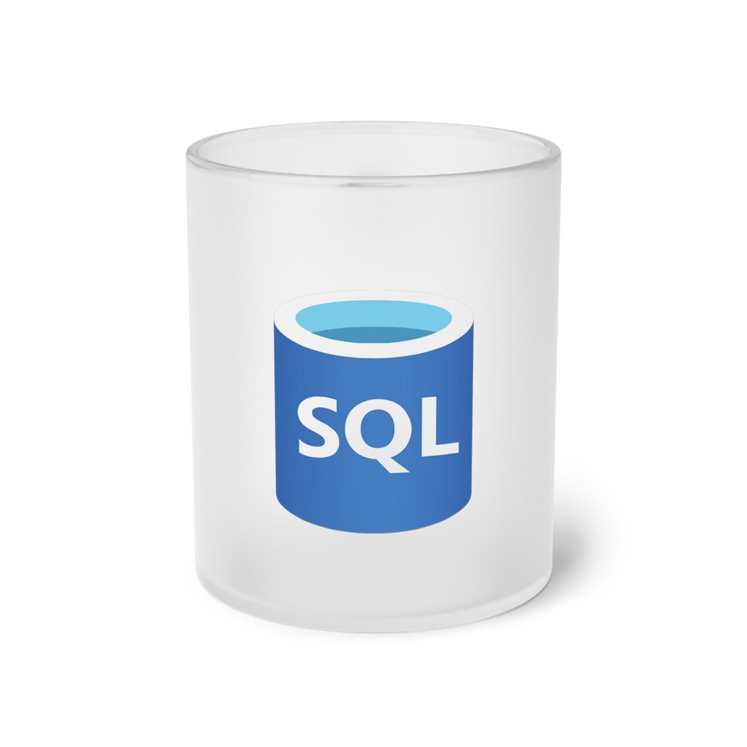 SQL Frosted Glass Mug - Etsy
