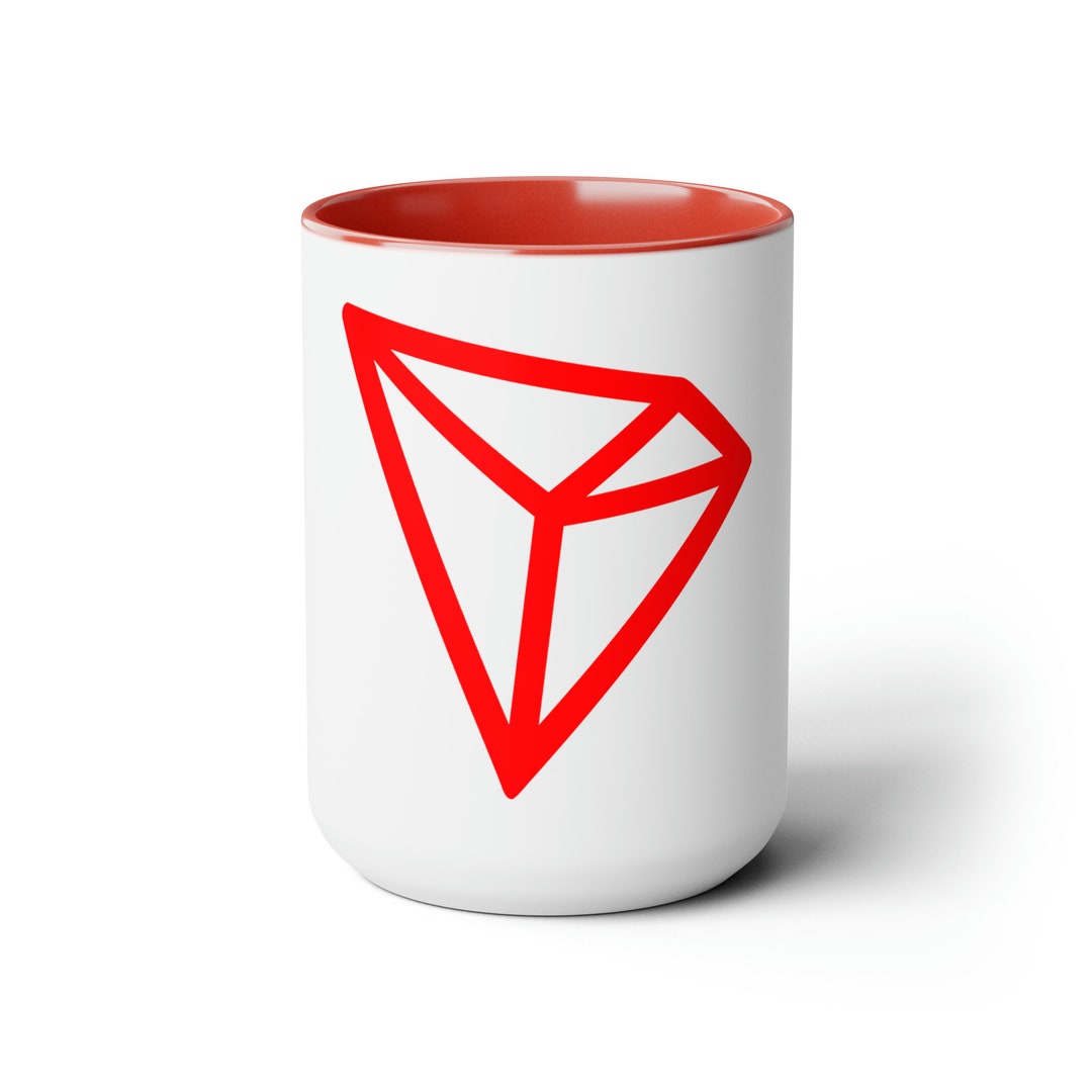 Tron Logo Crypto Coffee Tea Mug, 15 Oz - Etsy