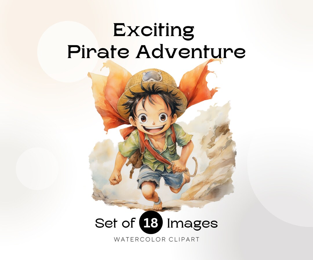 Watercolor Pirate Clipart | Cute Pirates Kids | Treasure Map | 18 PNG ...