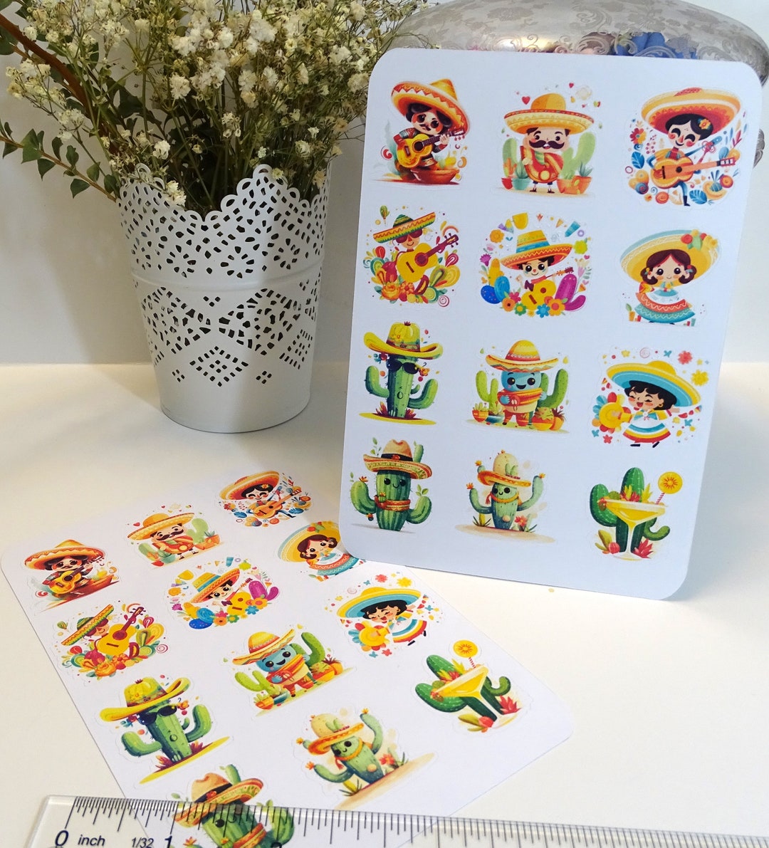 Fiesta Set 2 Stickers/ Stickers /mexican Fiesta - Etsy