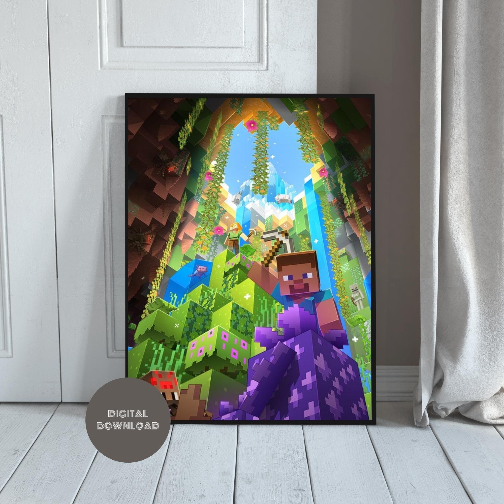 Minecraft Game Poster Wall Art Room Decor. - Etsy