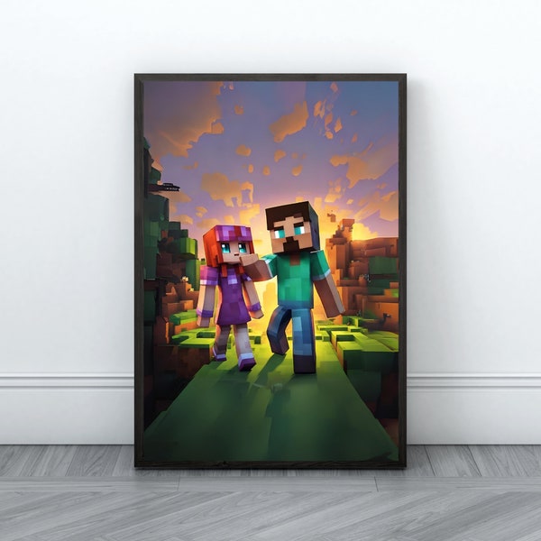Minecrafts Poster - Etsy