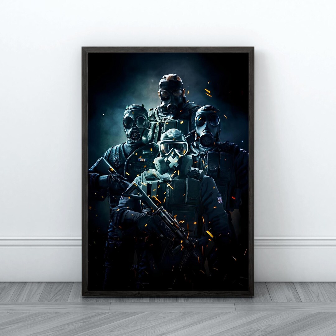 Rainbow Six Siege Poster Print | Six Siege Poster | Gaming Poster ...
