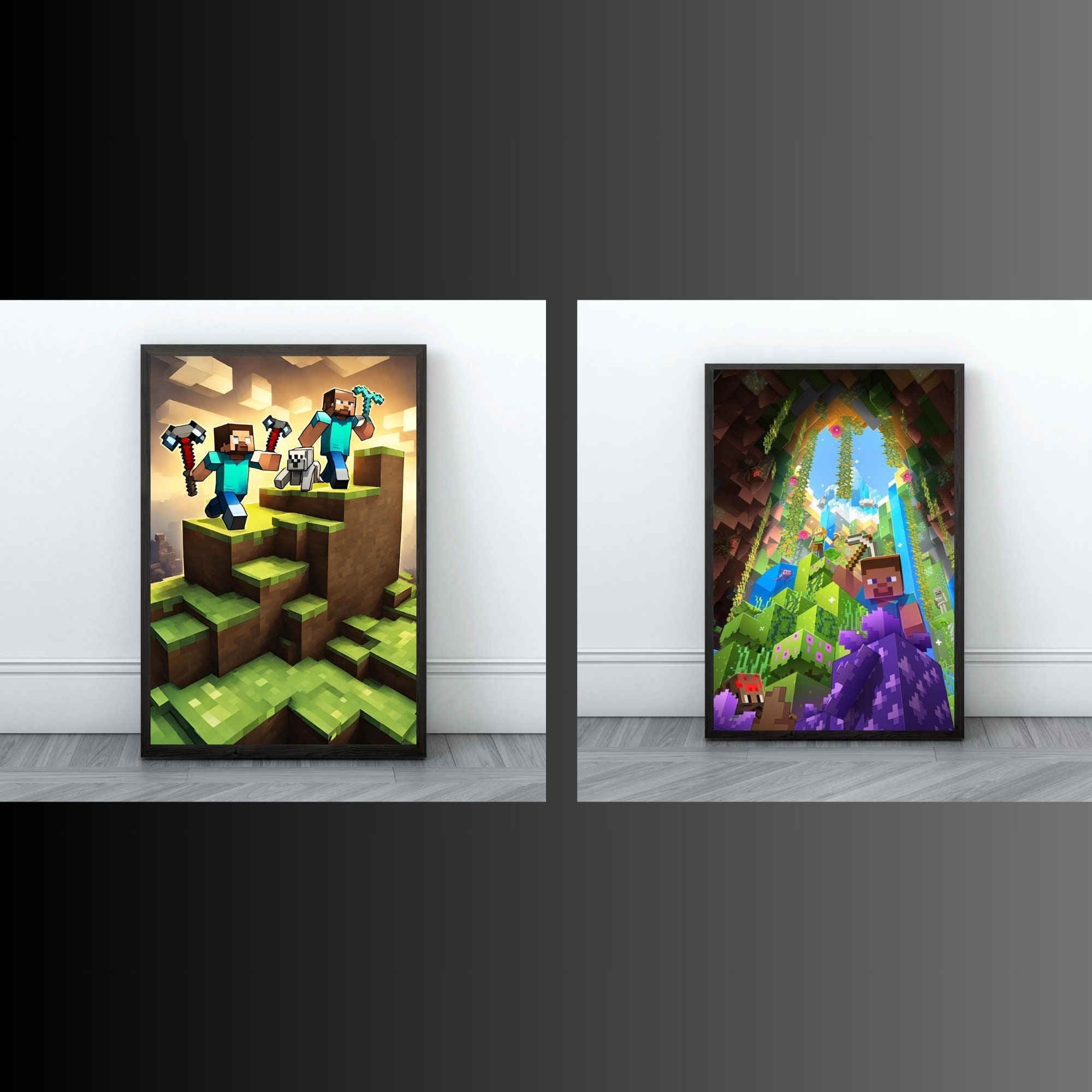 Minecraft Wall Art Minecraft Poster Game Poster Digital Poster Home ...
