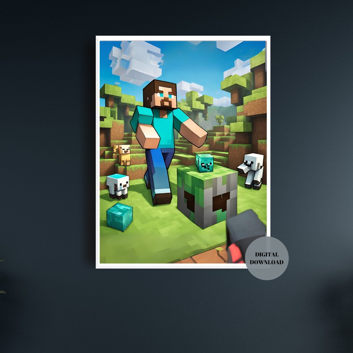 Minecraft Wall Art Minecraft Poster Game Poster Digital Poster Home ...