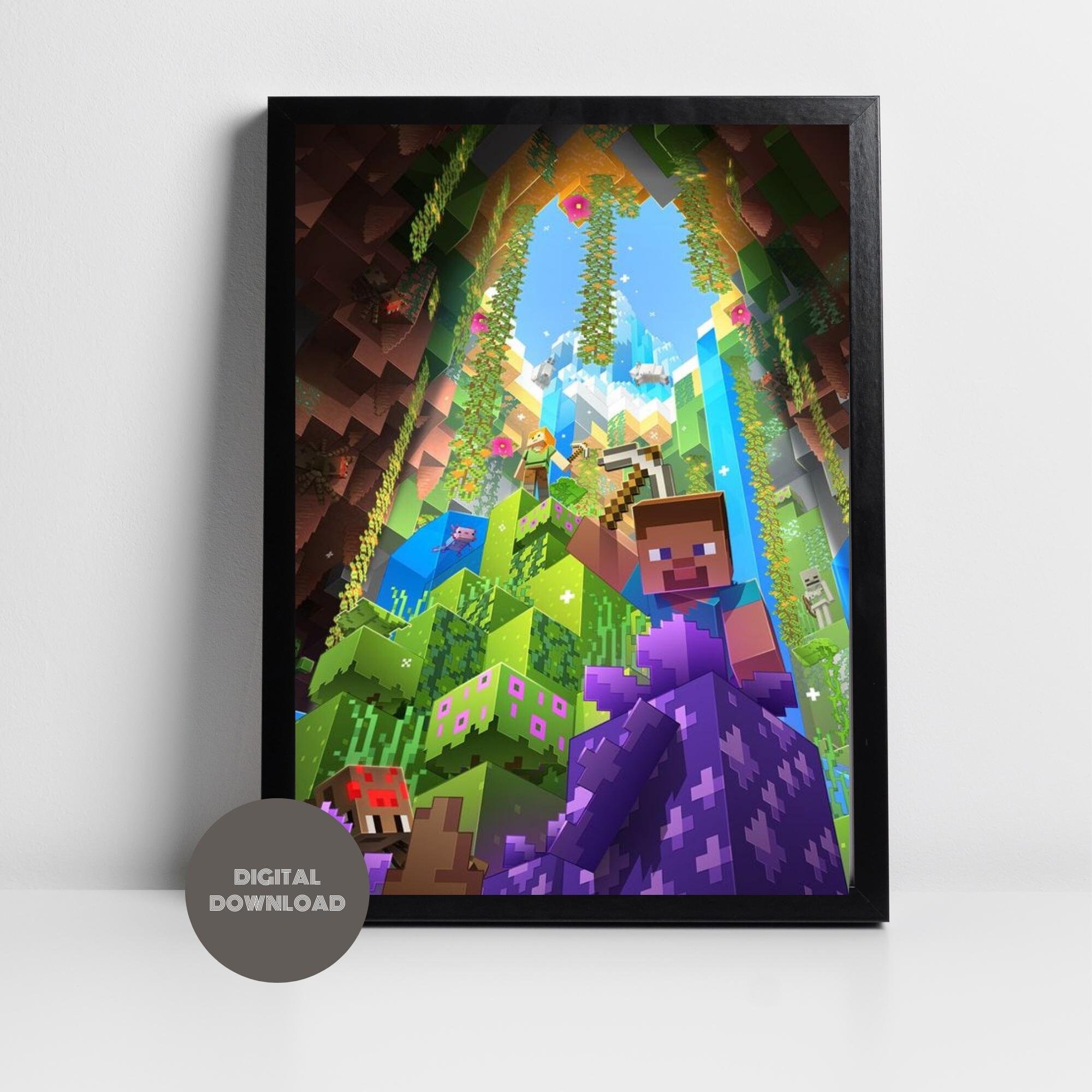 Minecraft Game Poster Wall Art Room Decor. - Etsy