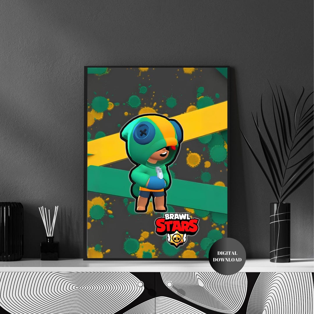 Brawl Stars Digital Poster Brawl Stars Clipart Brawl Stars Instant ...