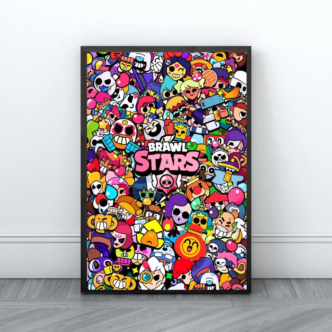 Brawl Stars Digital Poster Brawl Stars Clipart Brawl Stars Instant ...