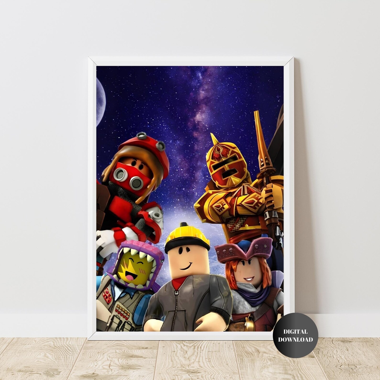 Roblox Poster Gaming Room Poster Print Game Video Games Digital Poster ...