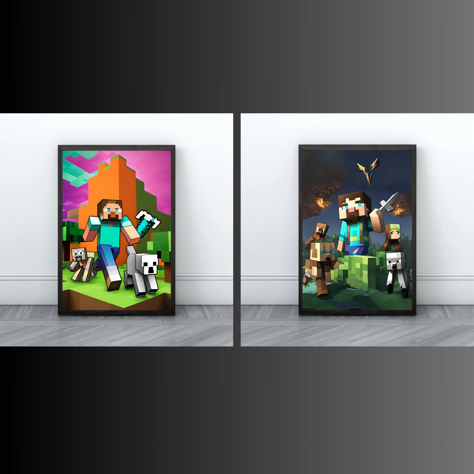 Minecraft Wall Art Minecraft Poster Game Poster Digital Poster Home ...