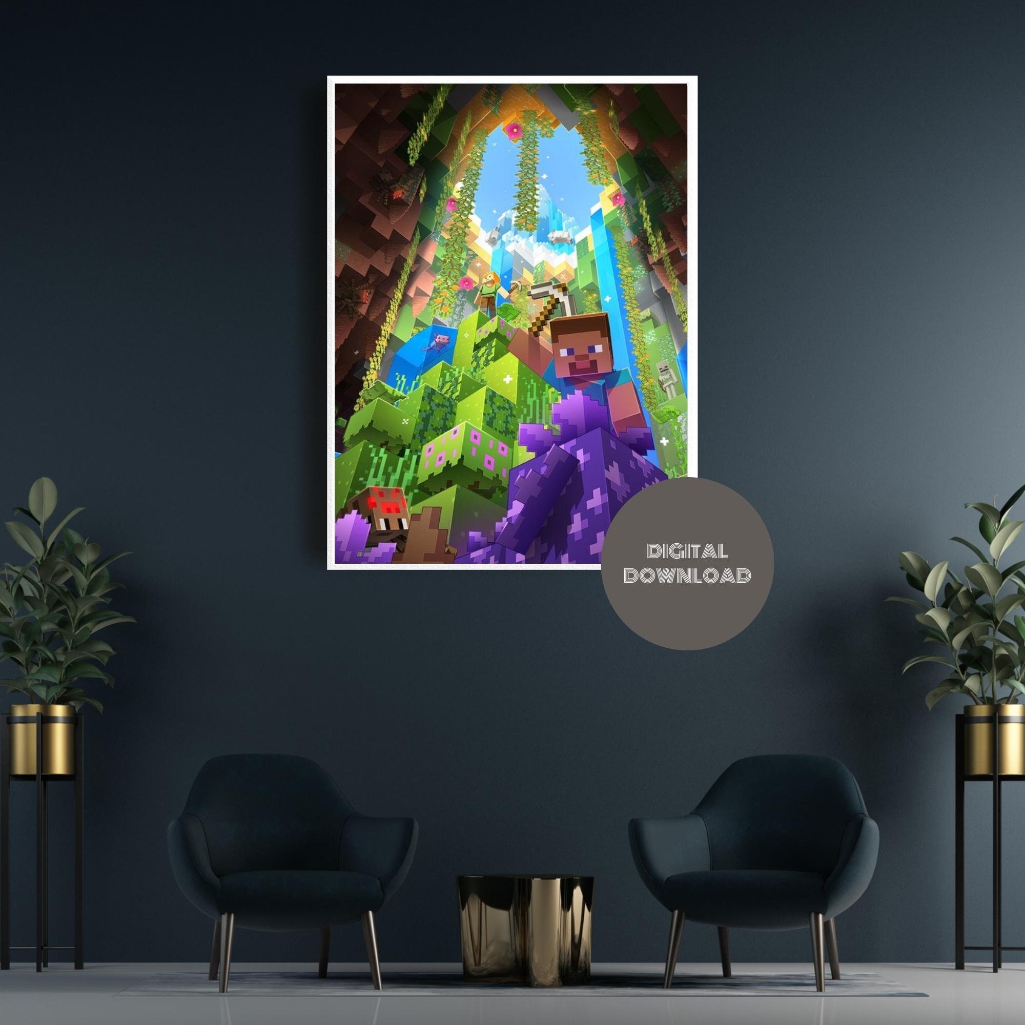 Minecraft Game Poster Wall Art Room Decor. - Etsy