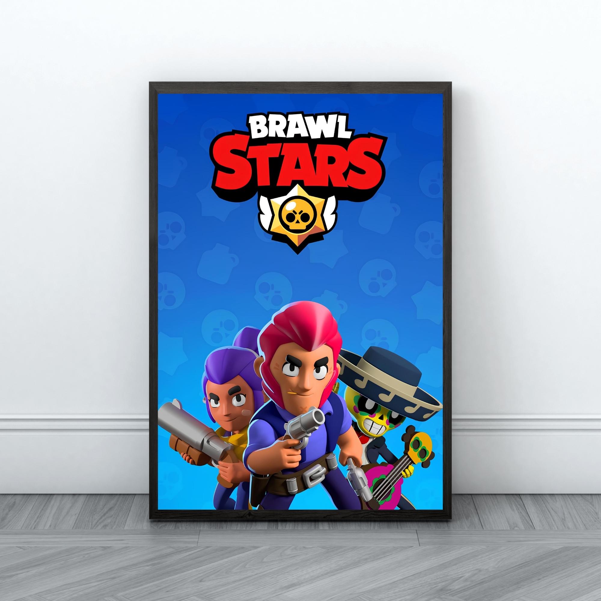Brawl Stars Digital Poster Brawl Stars Clipart Brawl Stars Instant ...