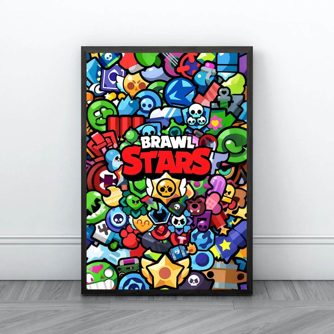 Brawl Stars Digital Poster Brawl Stars Clipart Brawl Stars Instant ...