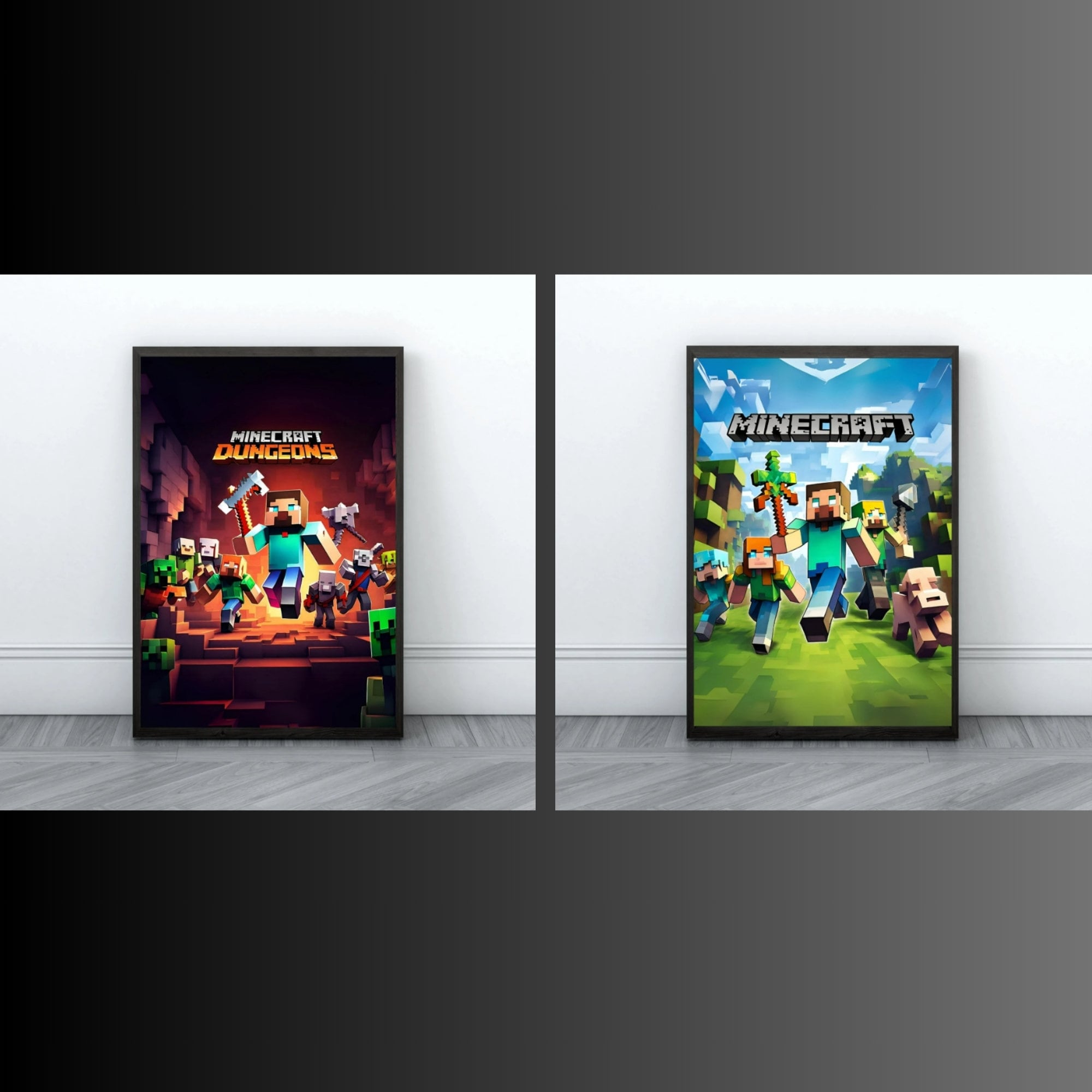 Minecraft Wall Art Minecraft Poster Game Poster Digital Poster Home ...