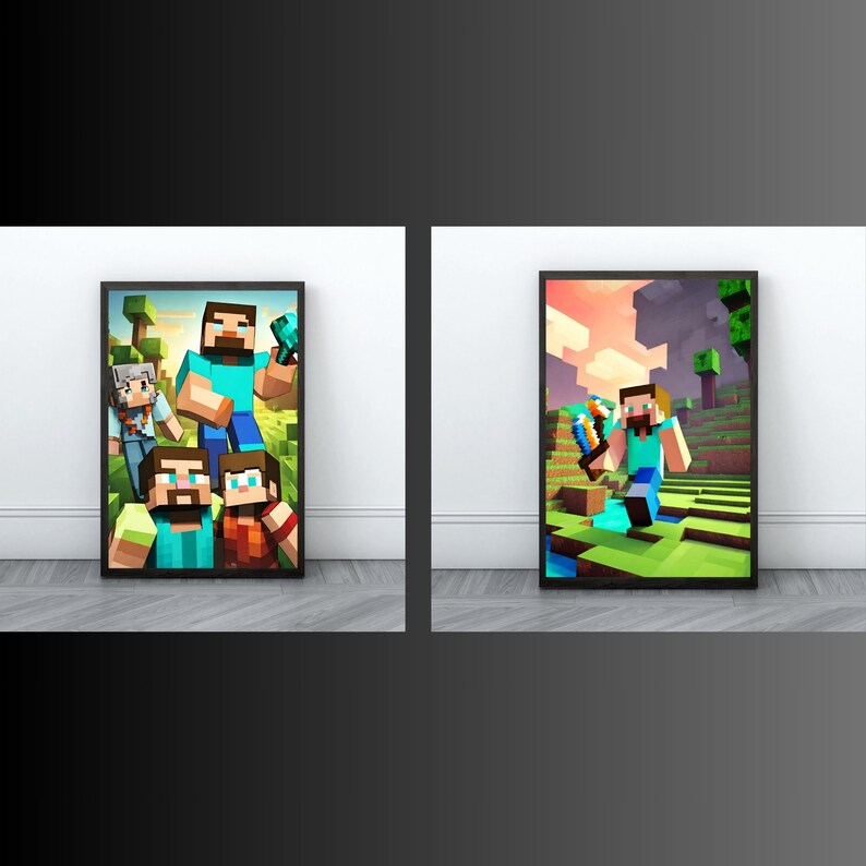 Minecraft Wall Art Minecraft Poster Game Poster Digital Poster Home ...