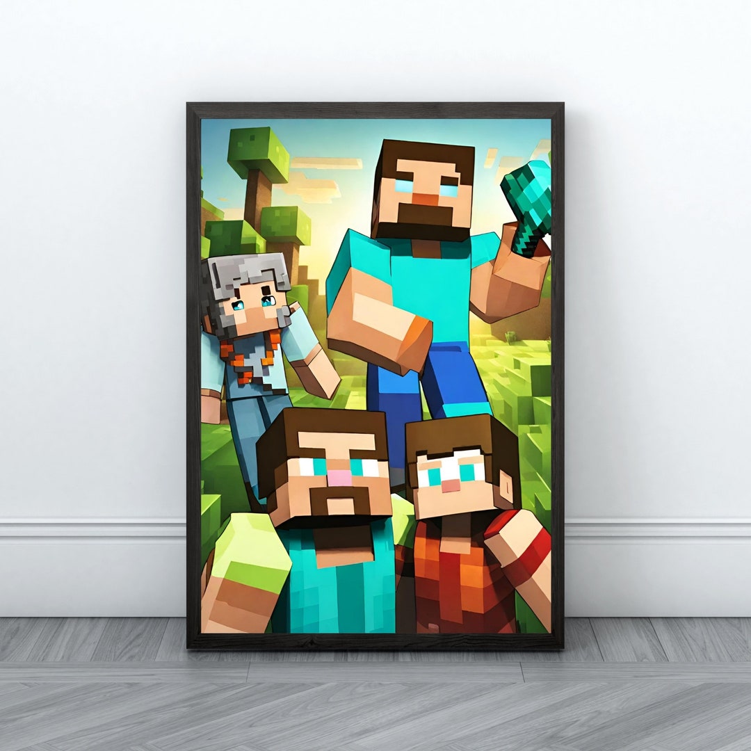Minecraft Wall Art Minecraft Poster Game Poster Digital Poster Home ...